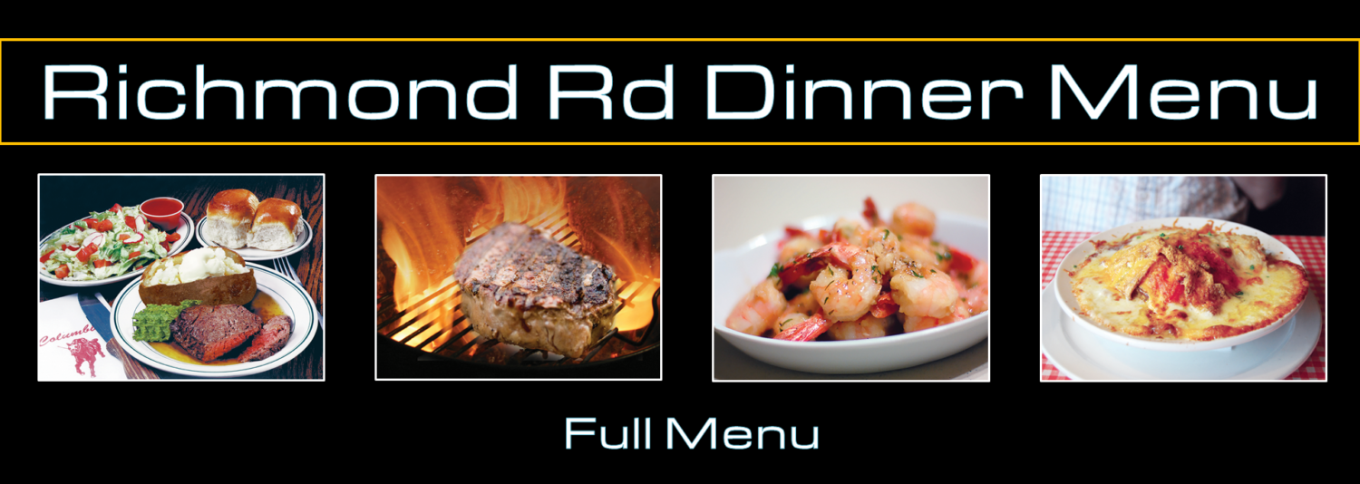 Richmond Rd Menu